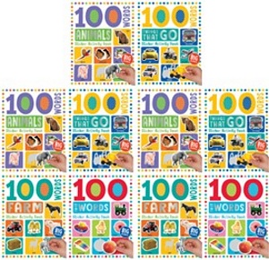 100 First Words x10 Sticker Book Ziplock | Baker & Taylor