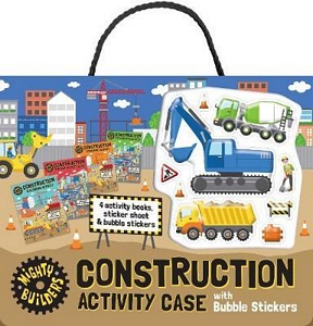 Construction Bubble Sticker Activity Case | Baker & Taylor